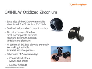 Oxinium oxidized zirconium and counterface review | PPT