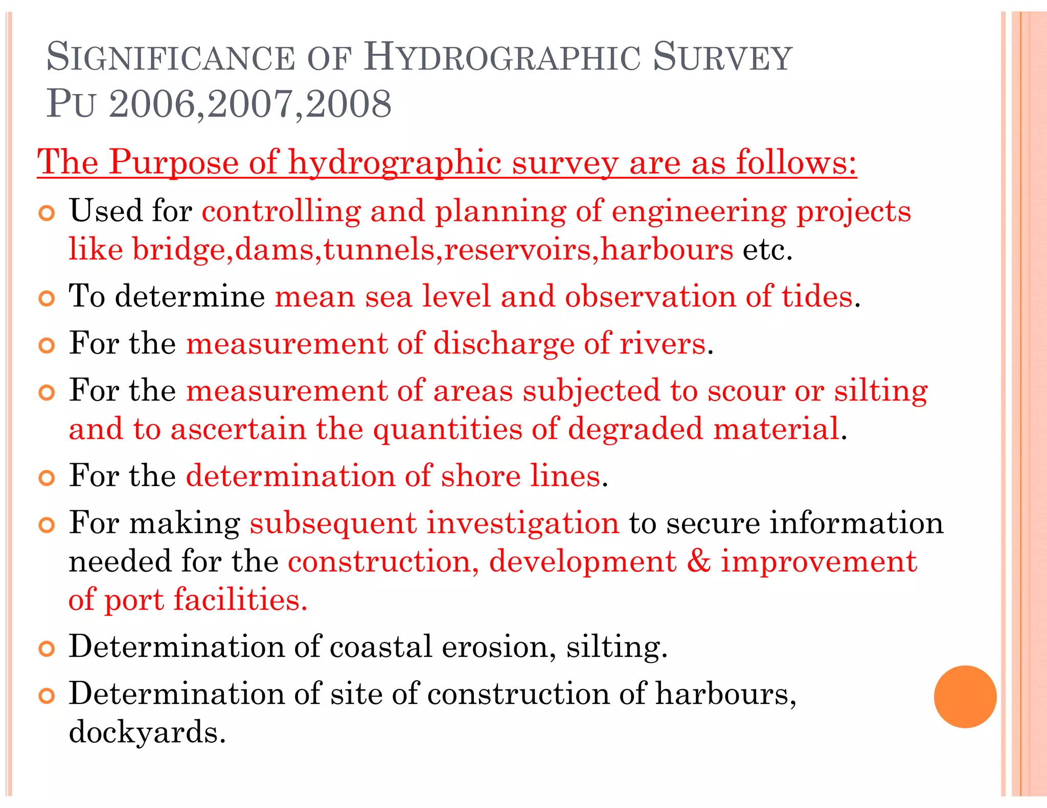 Hydrographic survey for std not print | PDF