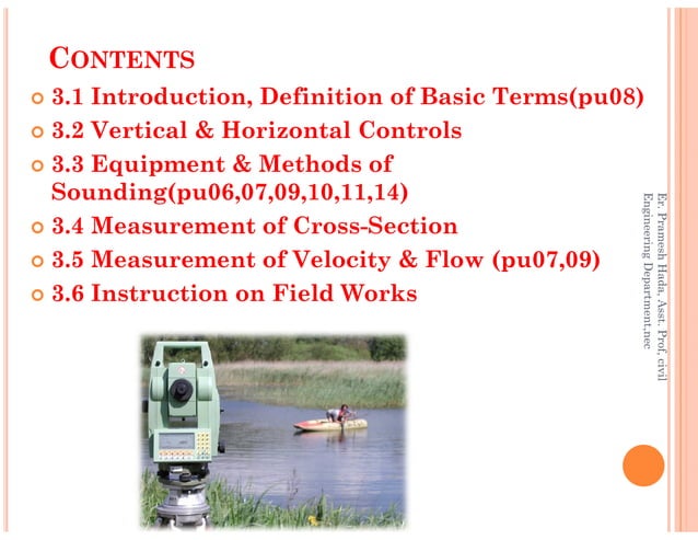 Hydrographic survey for std not print | PDF | Civil Engineering ...