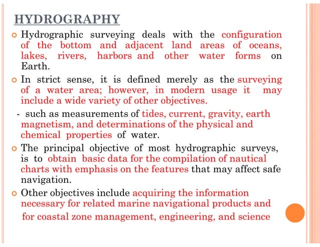 Hydrographic survey for std not print | PDF | Civil Engineering ...