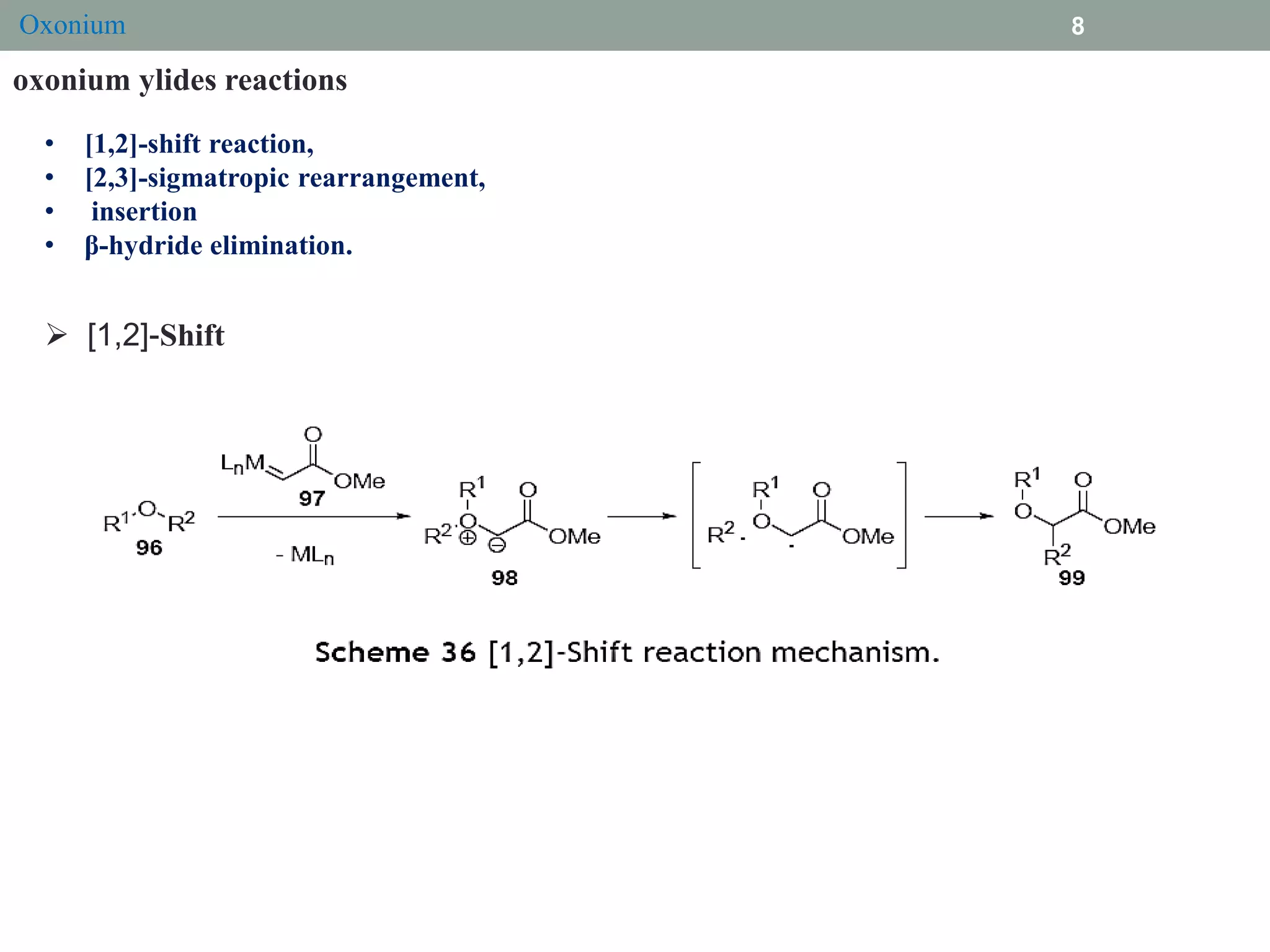 Oxonium and thionium ion as intermediate By Rezania.ppt