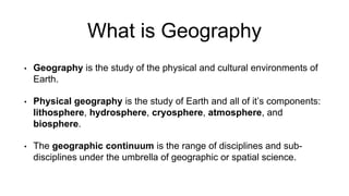 Introduction to Physical Geography | PPTX