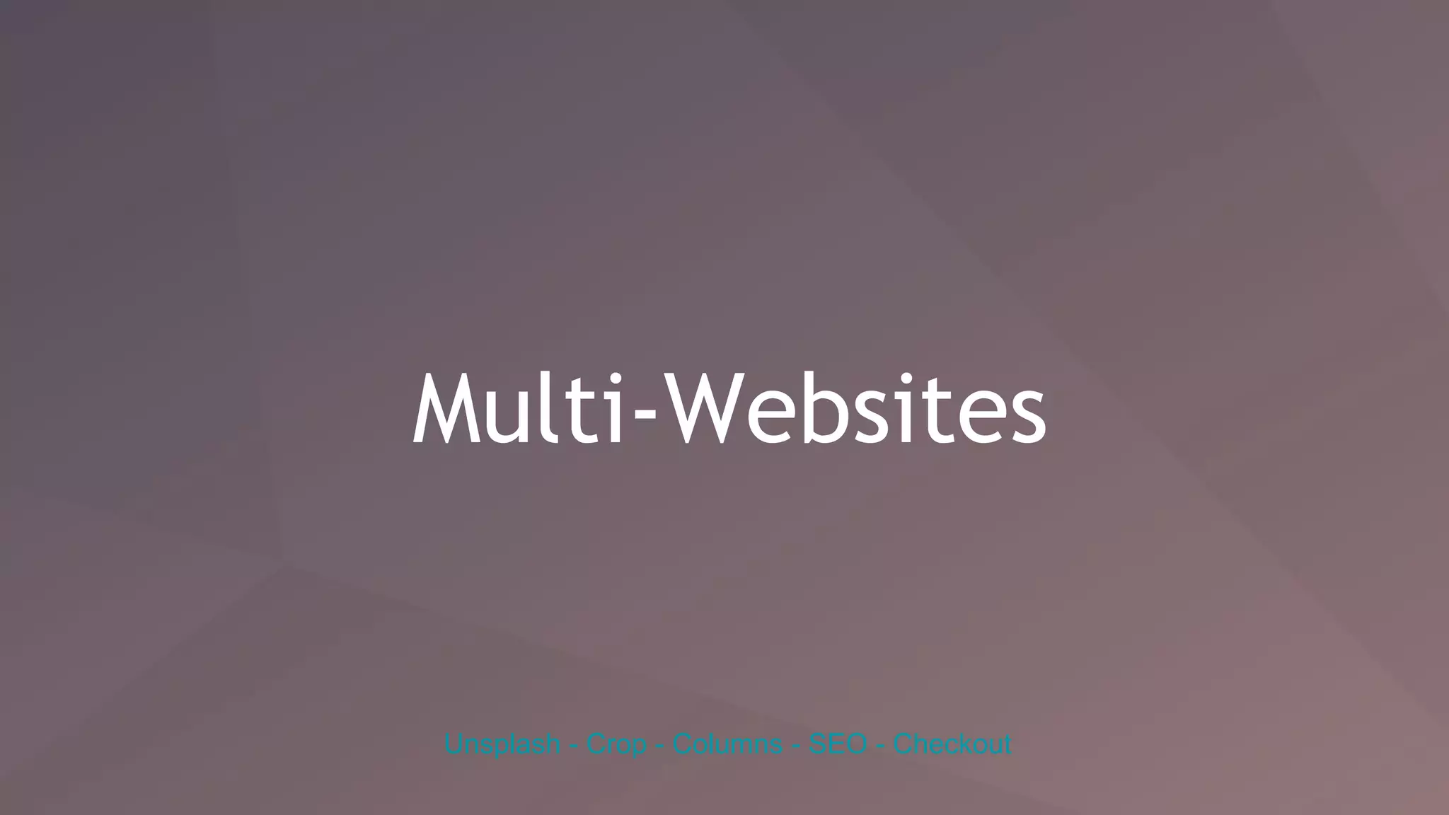 Odoo Experience 2018 - Opening Keynote: Unveiling Odoo 12 | PPT