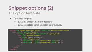 Odoo Experience 2018 - From a Web Controller to a Full CMS | PPT