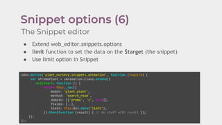 Odoo Experience 2018 - From a Web Controller to a Full CMS | PPT