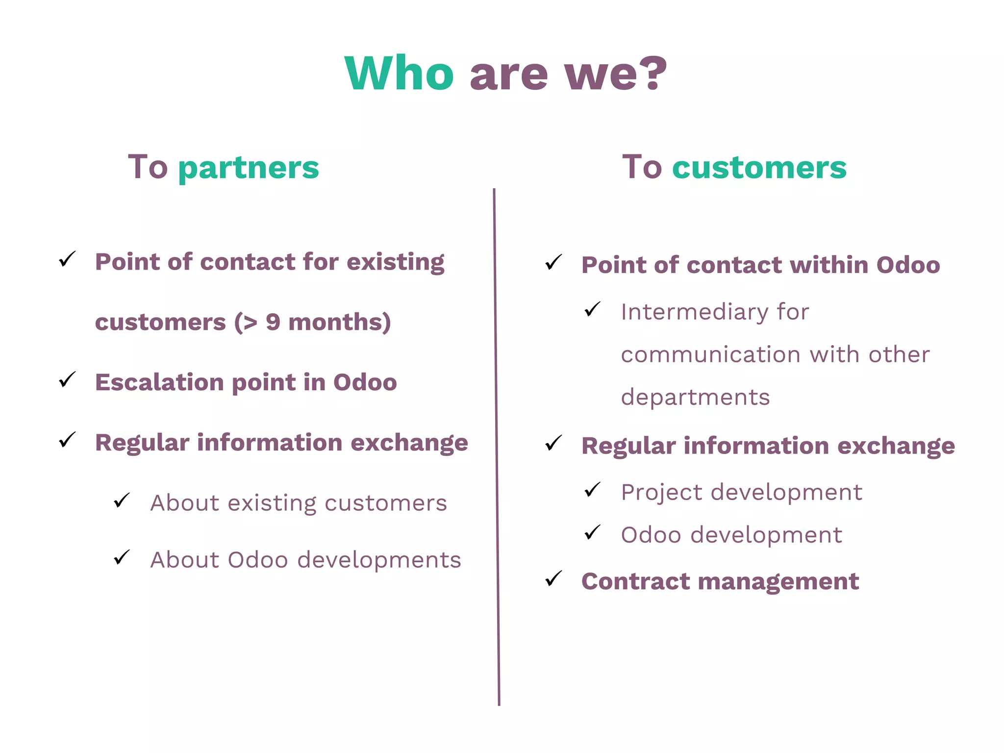 Odoo Experience 2018 - Customer Success Team: How Do We Work? | PPT