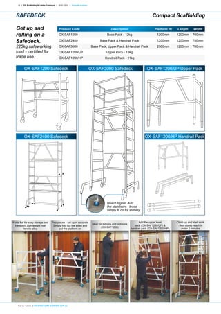 Backsafe Australia Ox scaffolding ladder_catalogue | PDF