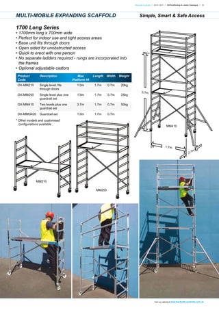 Backsafe Australia Ox scaffolding ladder_catalogue | PDF