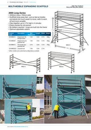 Backsafe Australia Ox scaffolding ladder_catalogue | PDF