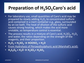 Oxyacids of Sulphur | PPTX