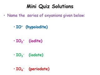 Oxyanion nomenclature | PPTX