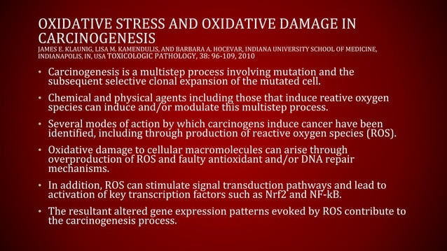 Oxydative stress | PPT