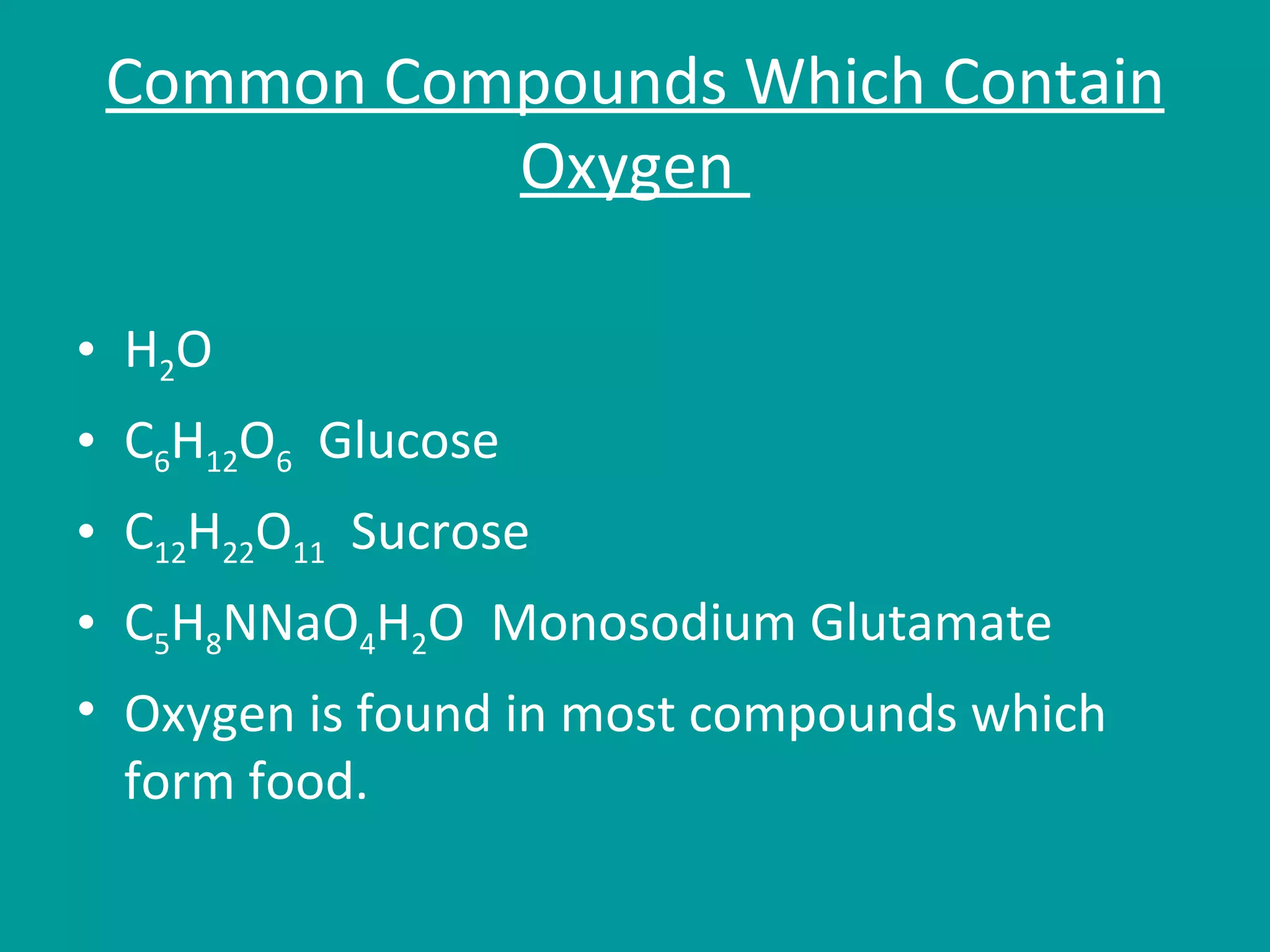 Oxygen | PPT
