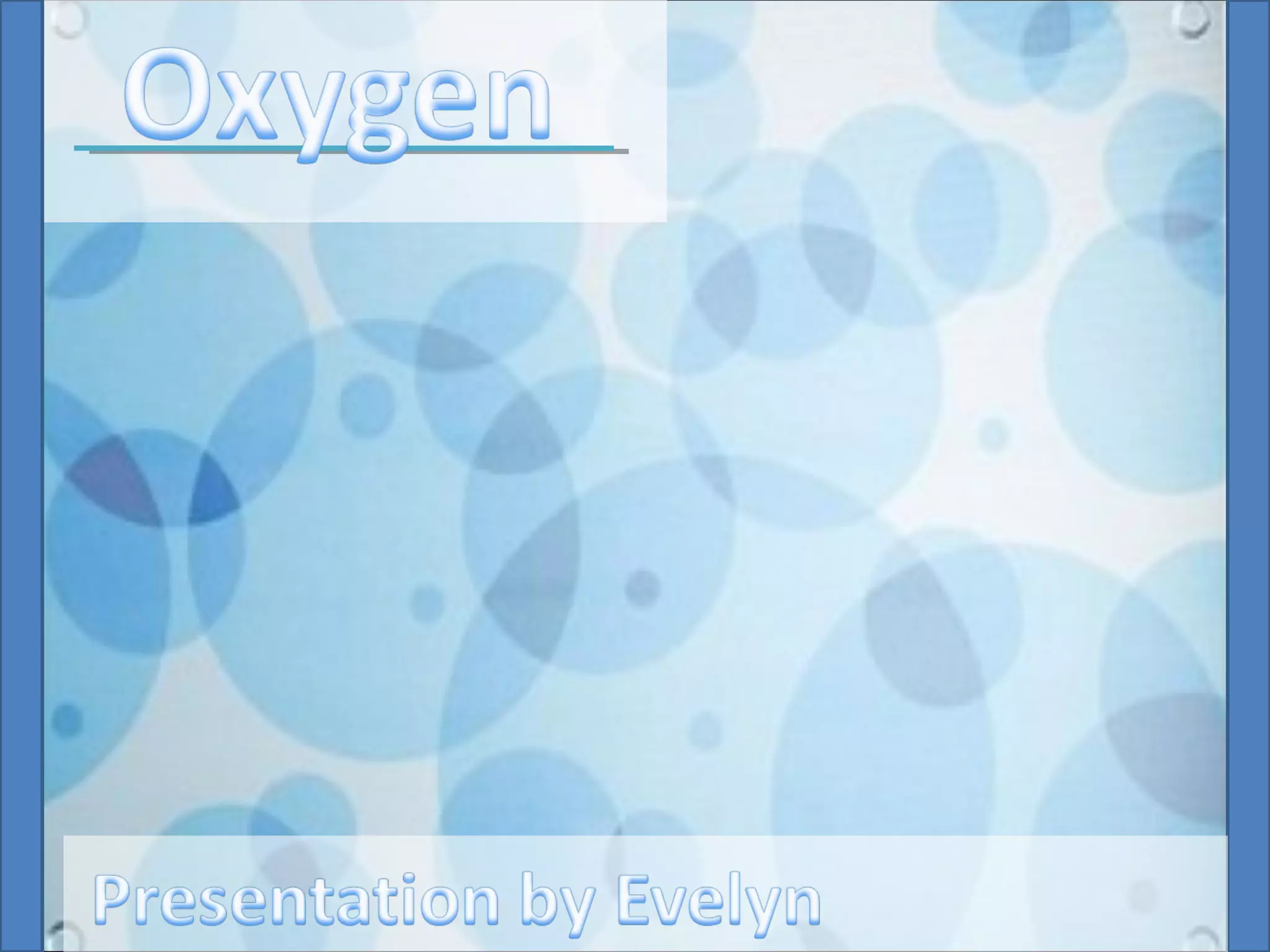 Oxygen | PPT