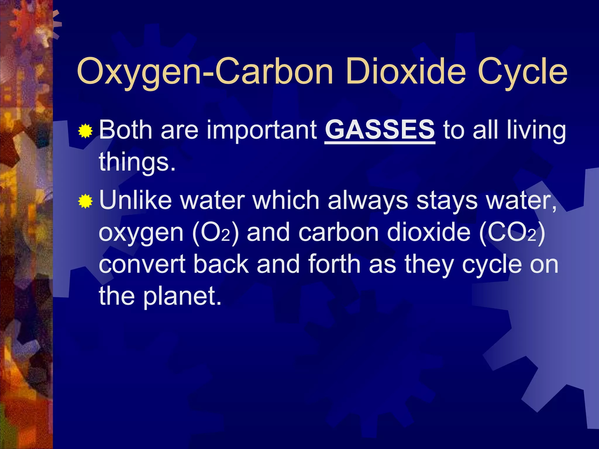 Oxygen co2 cycle | PPTX