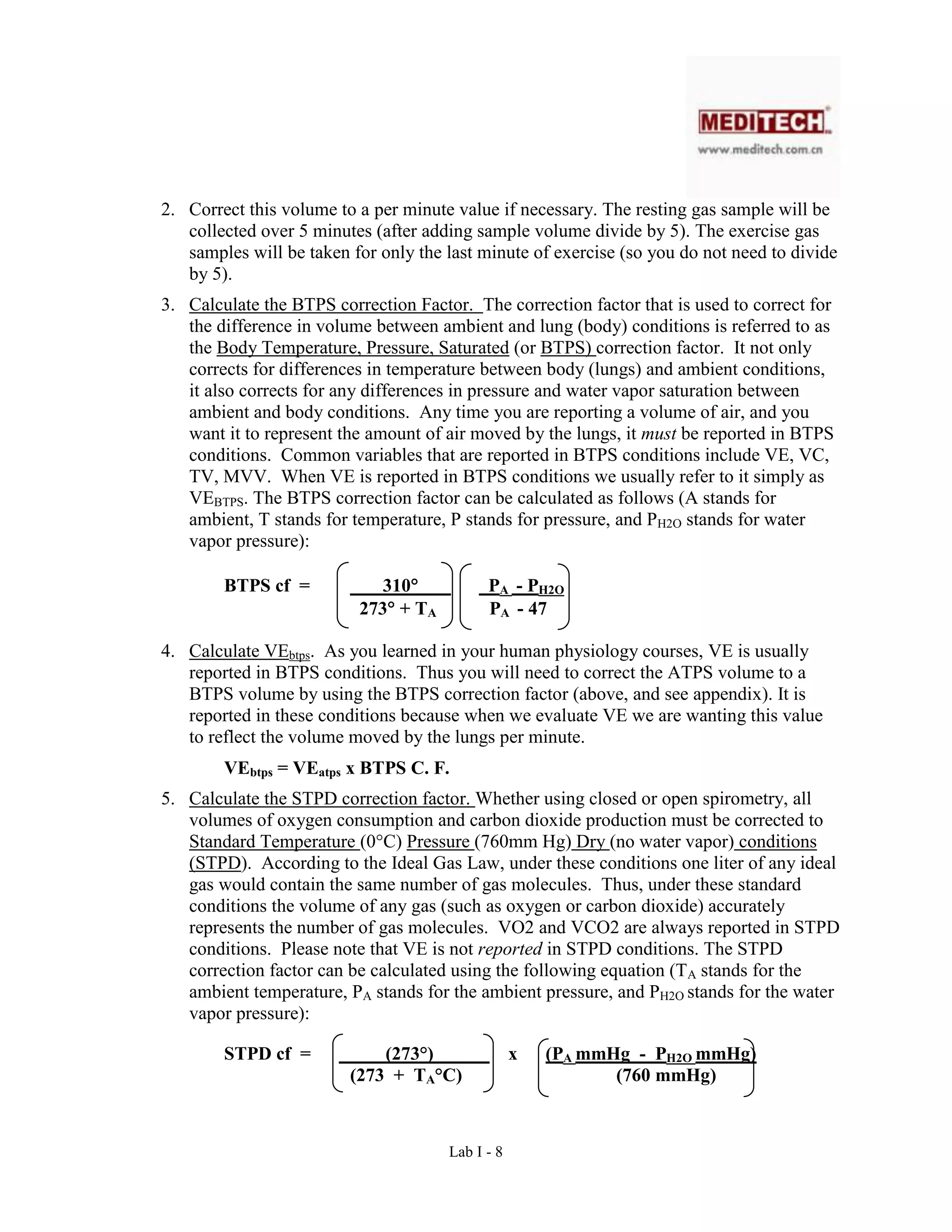 Oxygen consumption | PDF