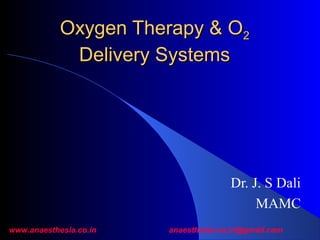 Oxygen delivery-systems | PPT