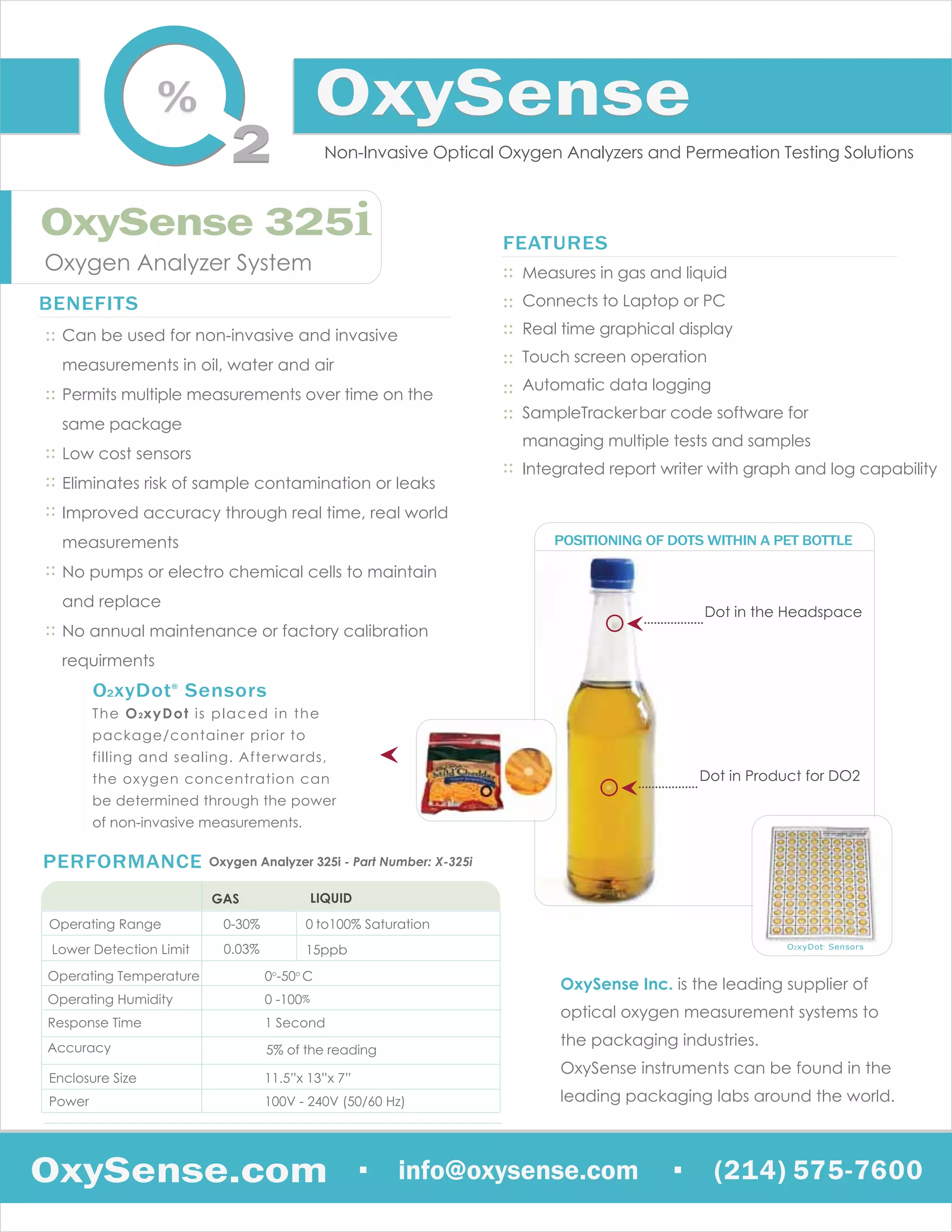 Oxygen measurement-system 325i | PDF