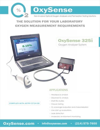 Oxygen measurement-system 325i | PDF