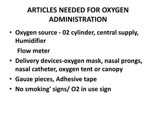 Oxygen administration | PPTX