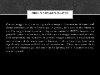 Oxygen analyser | PPT | Free Download