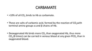 Oxygen and carbon dioxide transport | PPTX