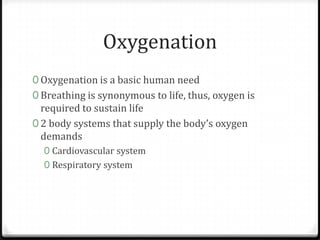 Oxygenation | PPT