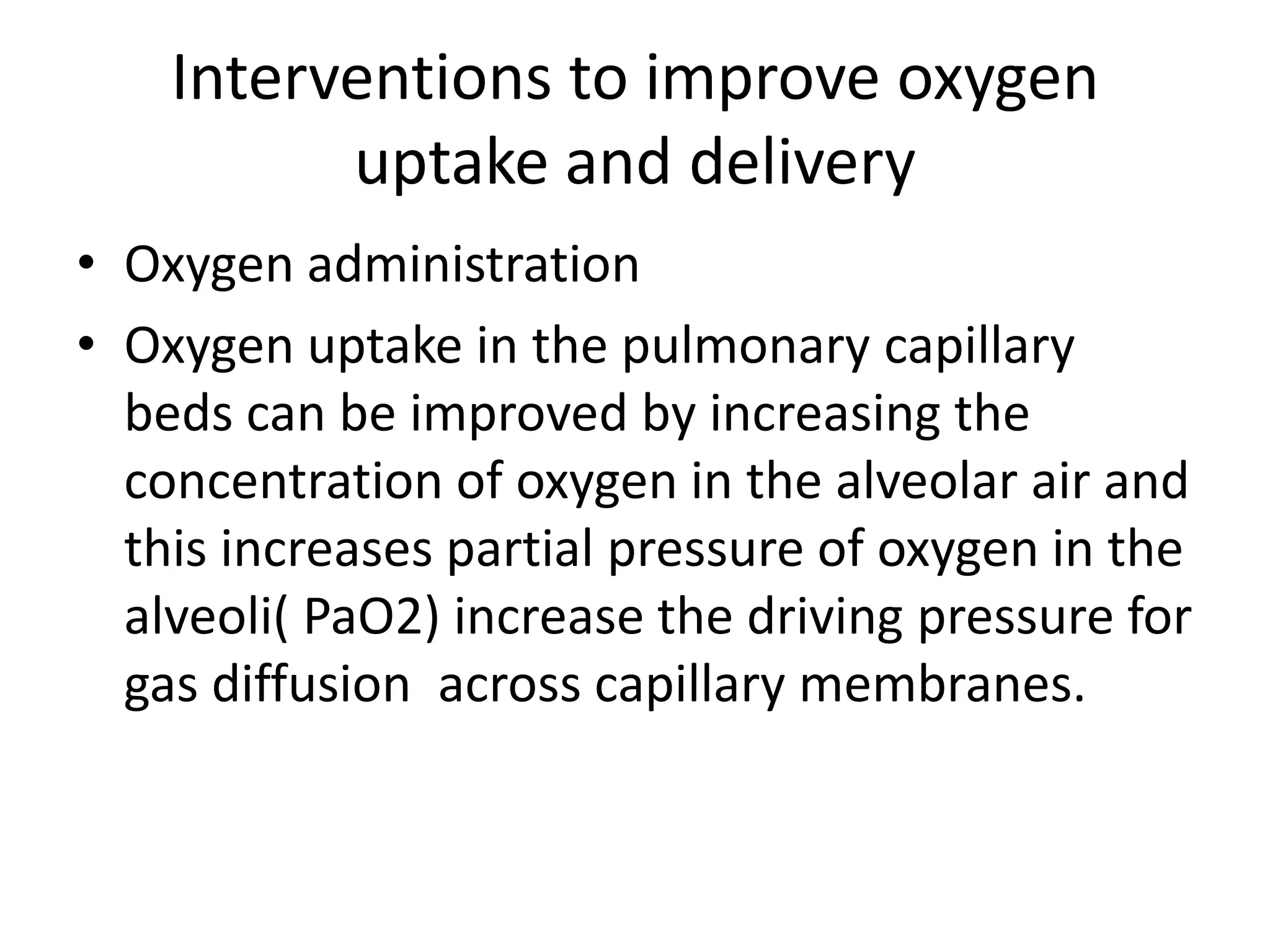 Oxygenation | PPTX