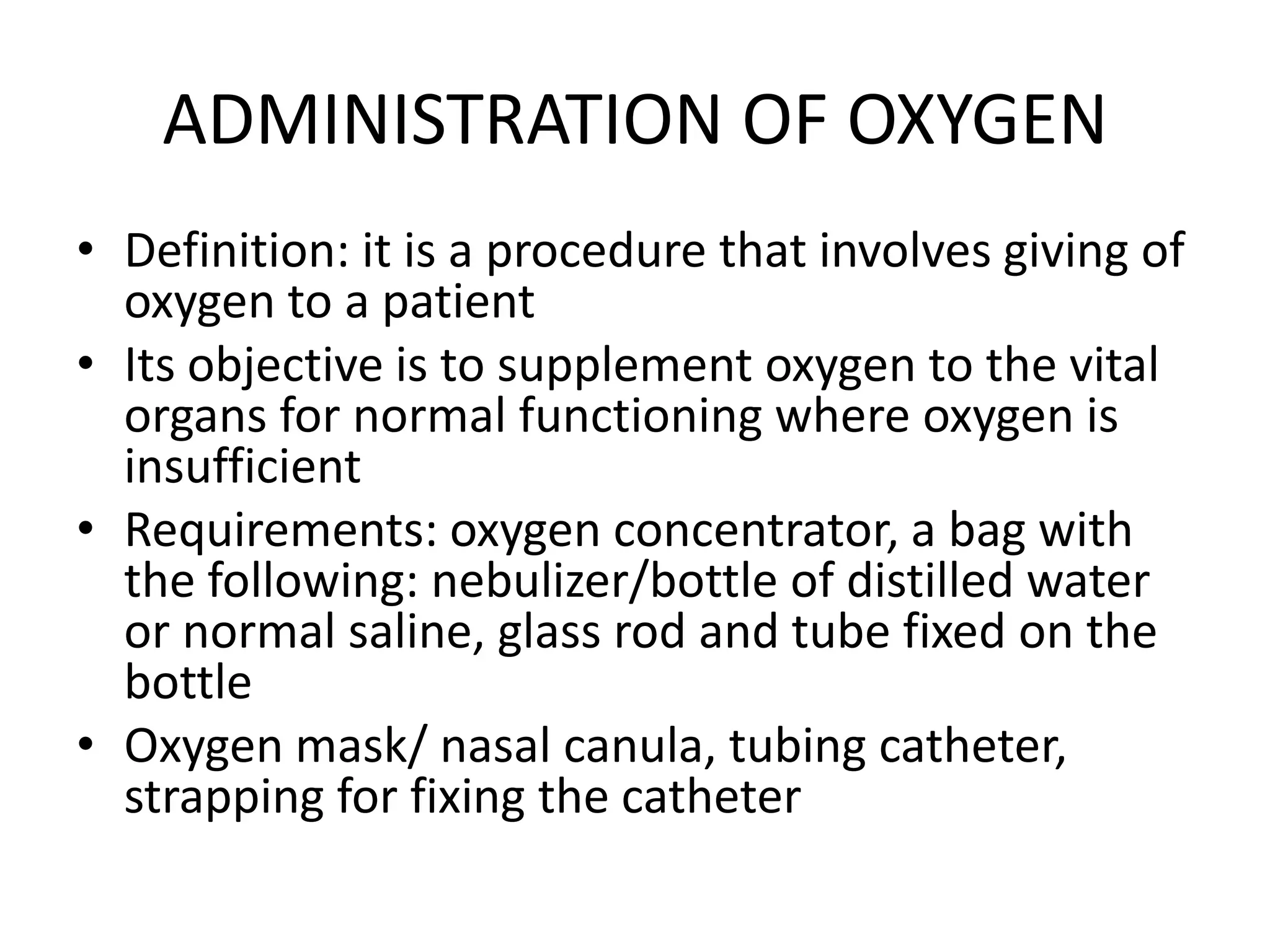Oxygenation | PPTX