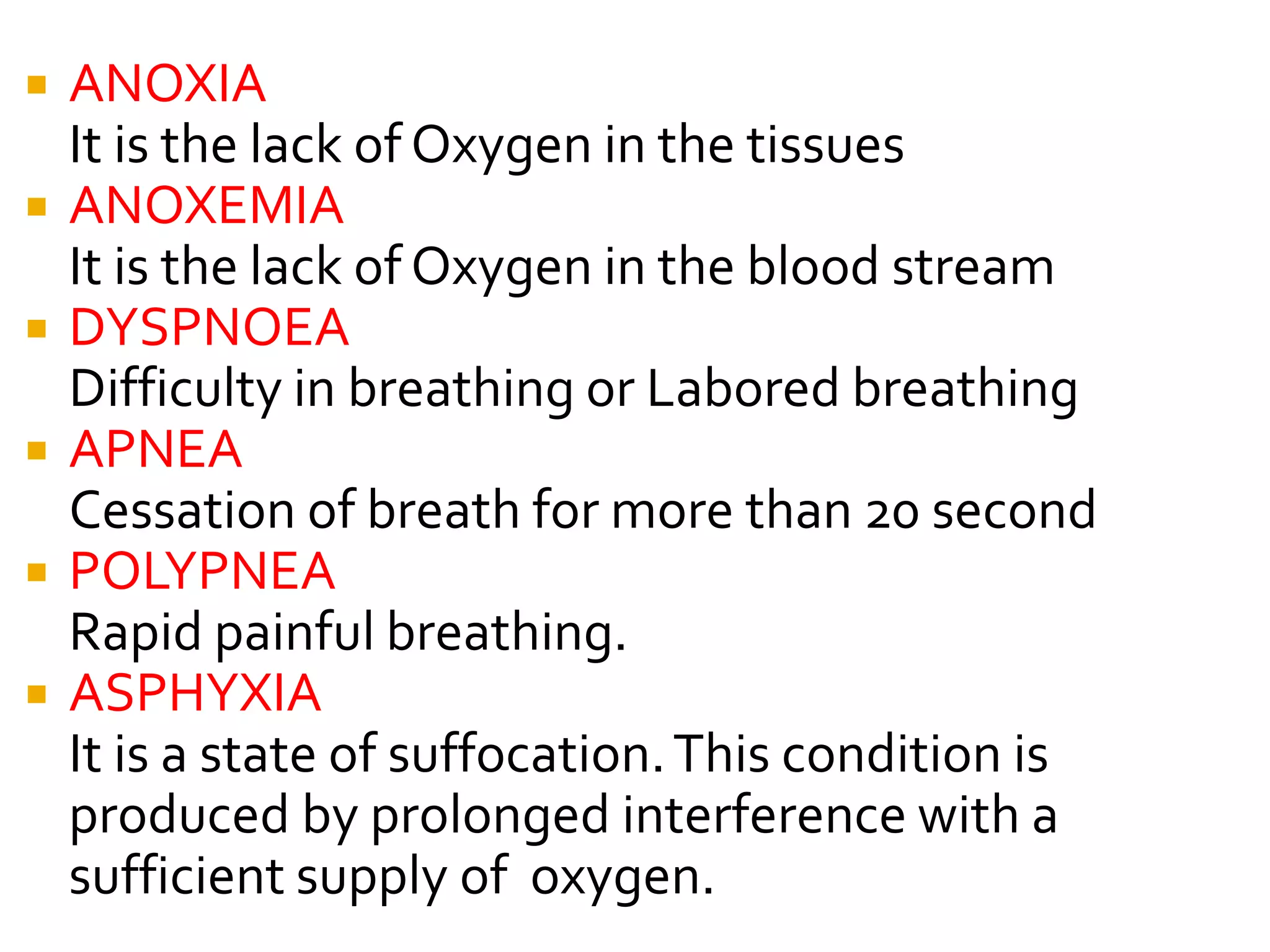 Oxygenation | PPTX | Lung and Respiratory Health | Diseases and Conditions