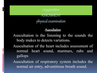 Oxygenation nursing process | PPTX