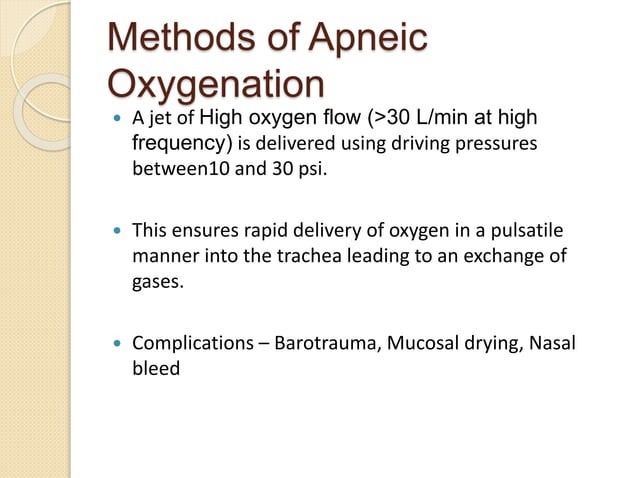 Oxygenation – Peri intubation, Apnoeic, THRIVE - Copy.pptx