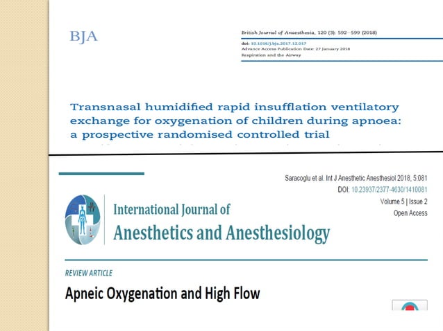 Oxygenation – Peri intubation, Apnoeic, THRIVE - Copy.pptx | Ear, Nose ...
