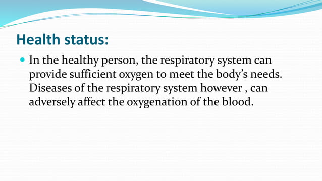 Oxygenation, respiratory function and cardiovascular system | PPTX | Lung and Respiratory Health ...