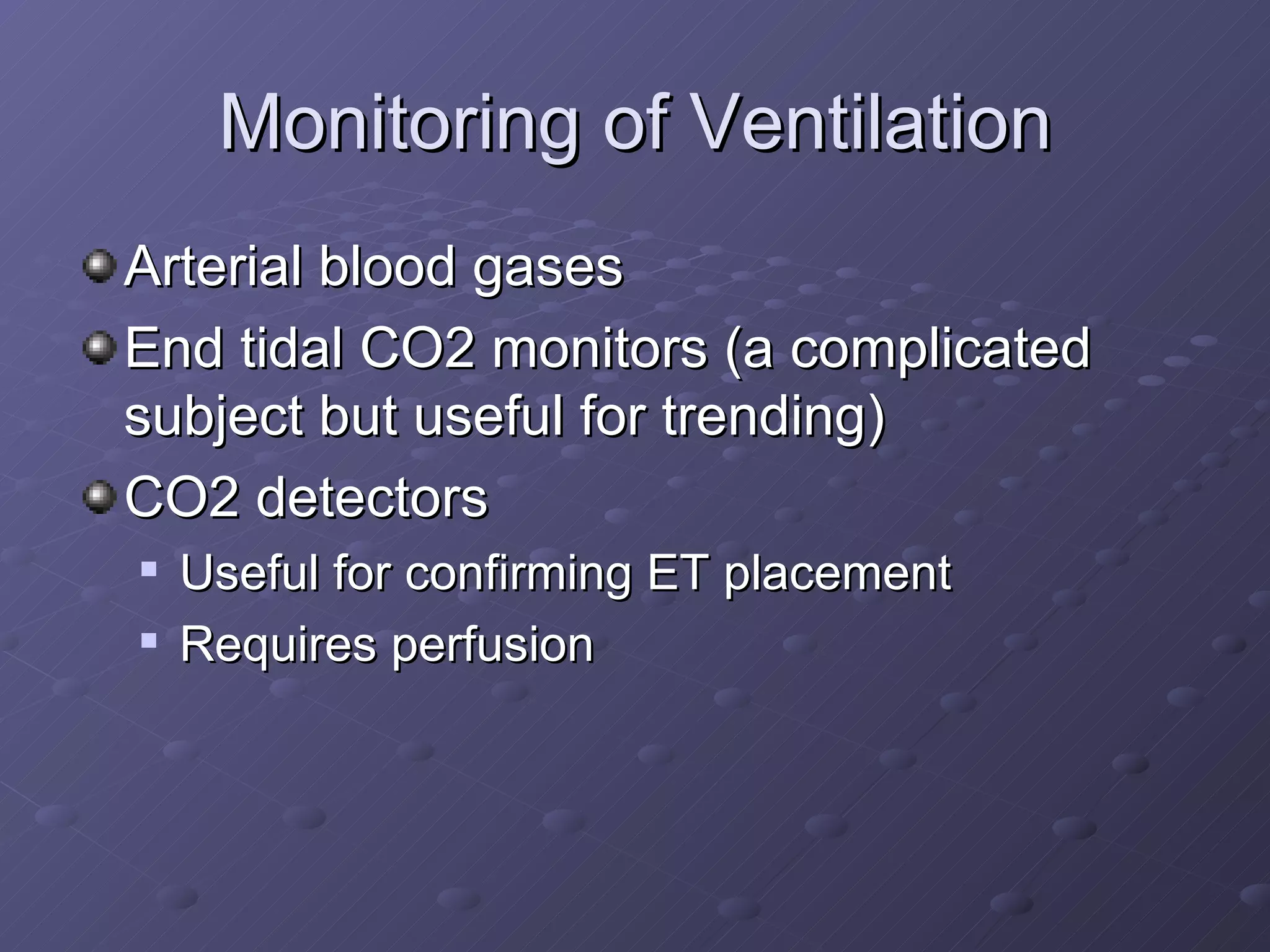 Oxygenation, Ventilation And Ventilator Management In The First 24 ...