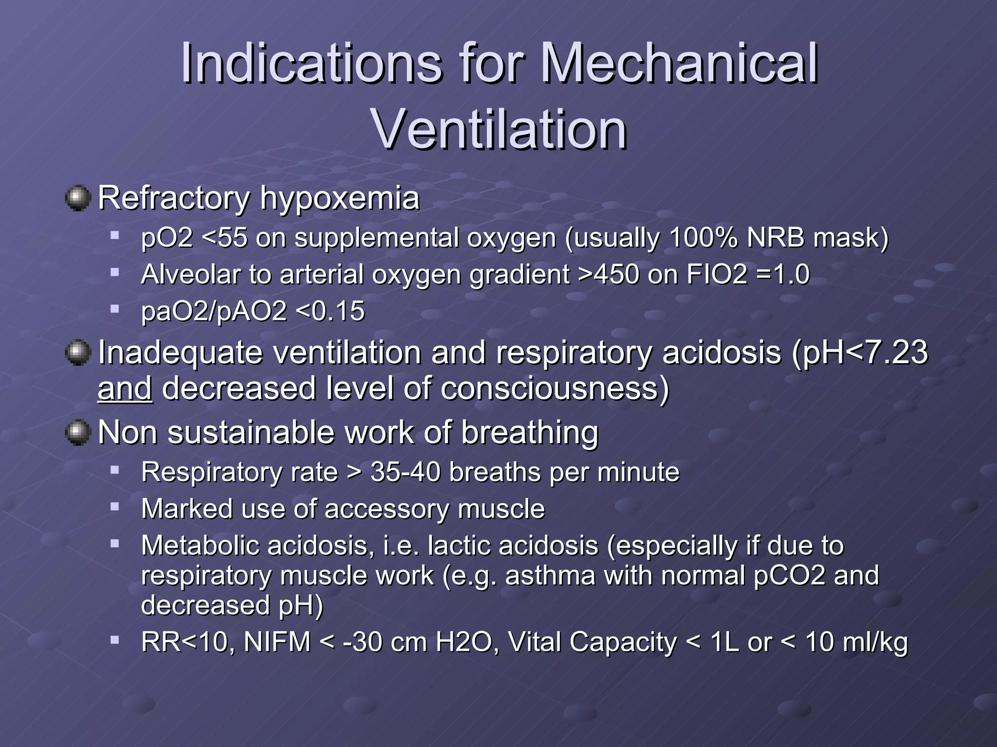 Oxygenation, Ventilation And Ventilator Management In The First 24 ...