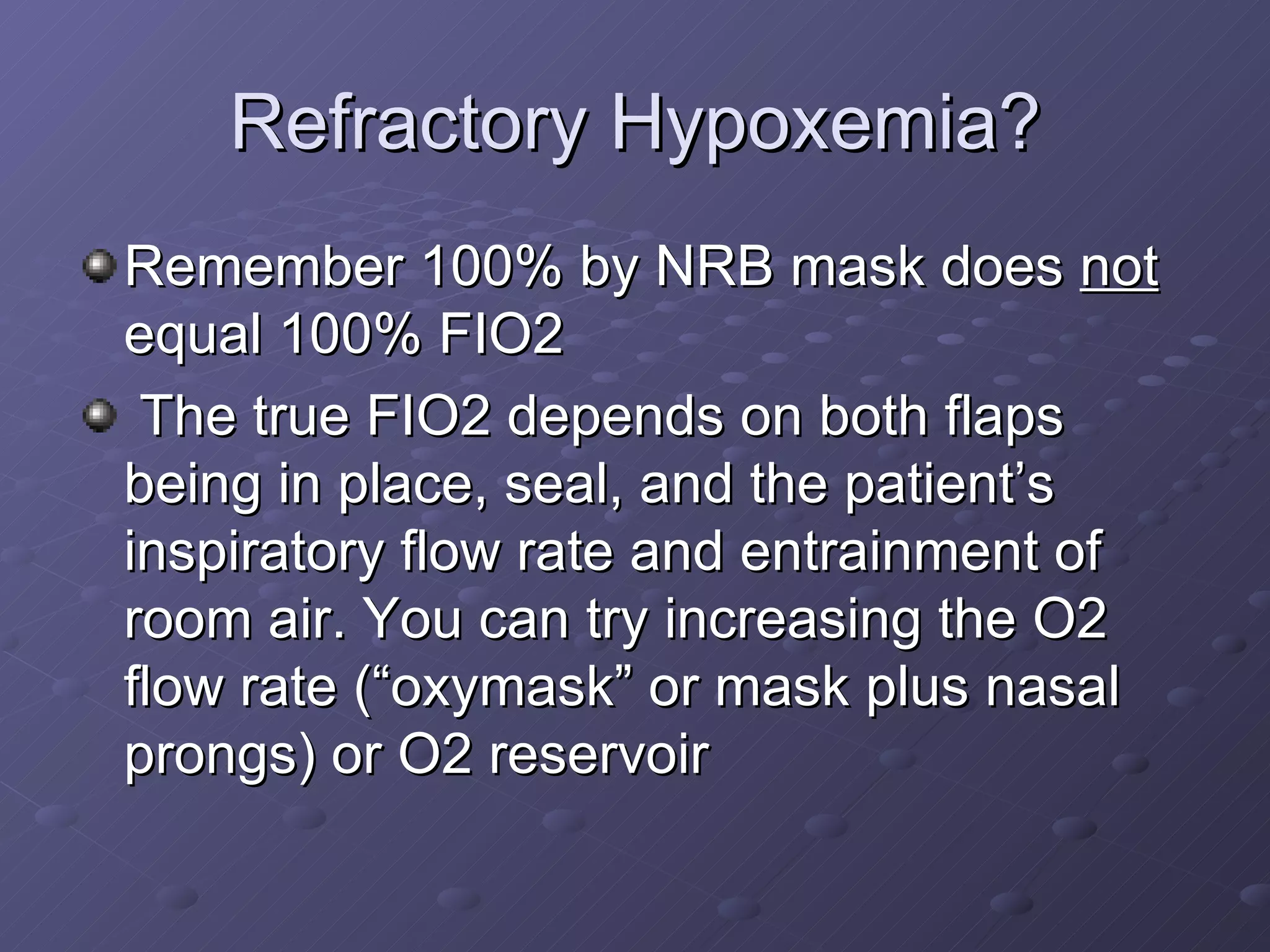 Oxygenation, Ventilation And Ventilator Management In The First 24 ...