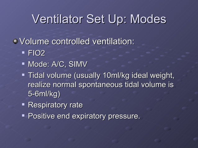Oxygenation, Ventilation And Ventilator Management In The First 24 ...