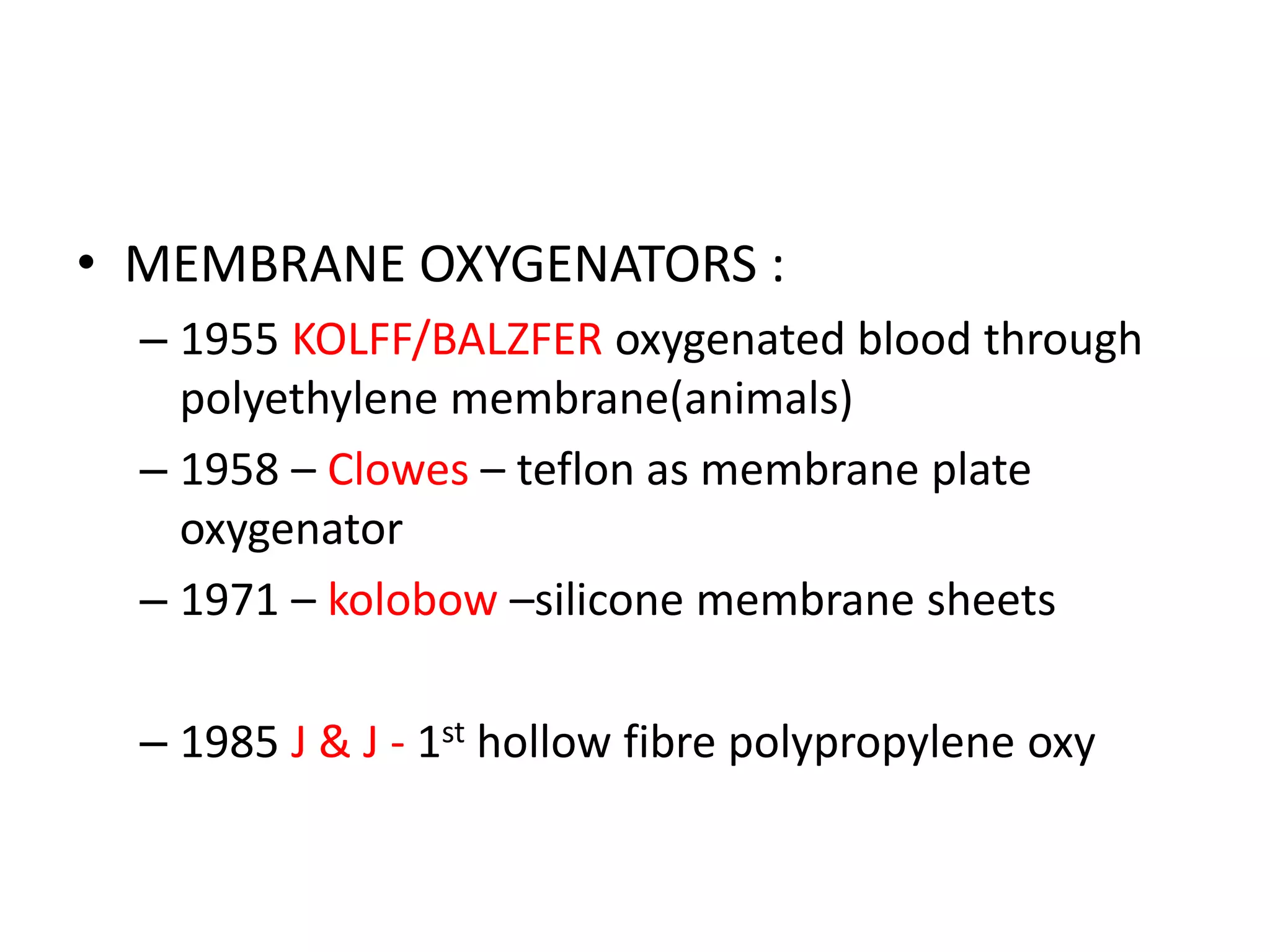 Oxygenators | PPTX
