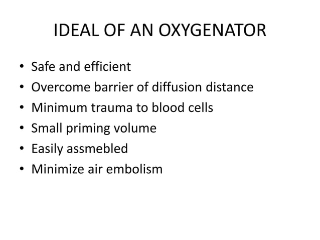 Oxygenators | PPTX | Lung and Respiratory Health | Diseases and Conditions