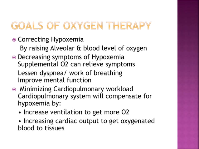 Oxygen cascade & therapy | PPTX