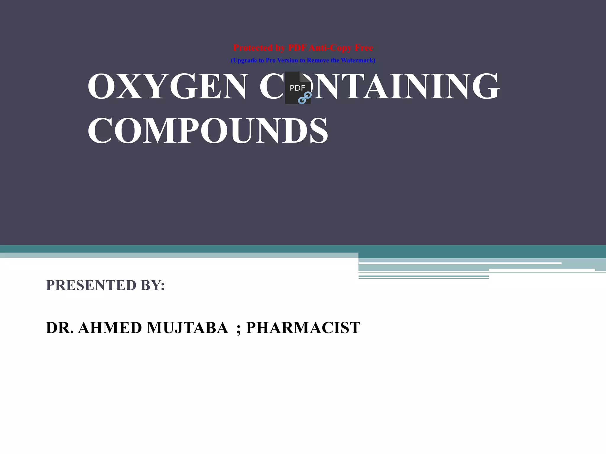 OXYGEN CONTAINING COMPOUNDS | PDF
