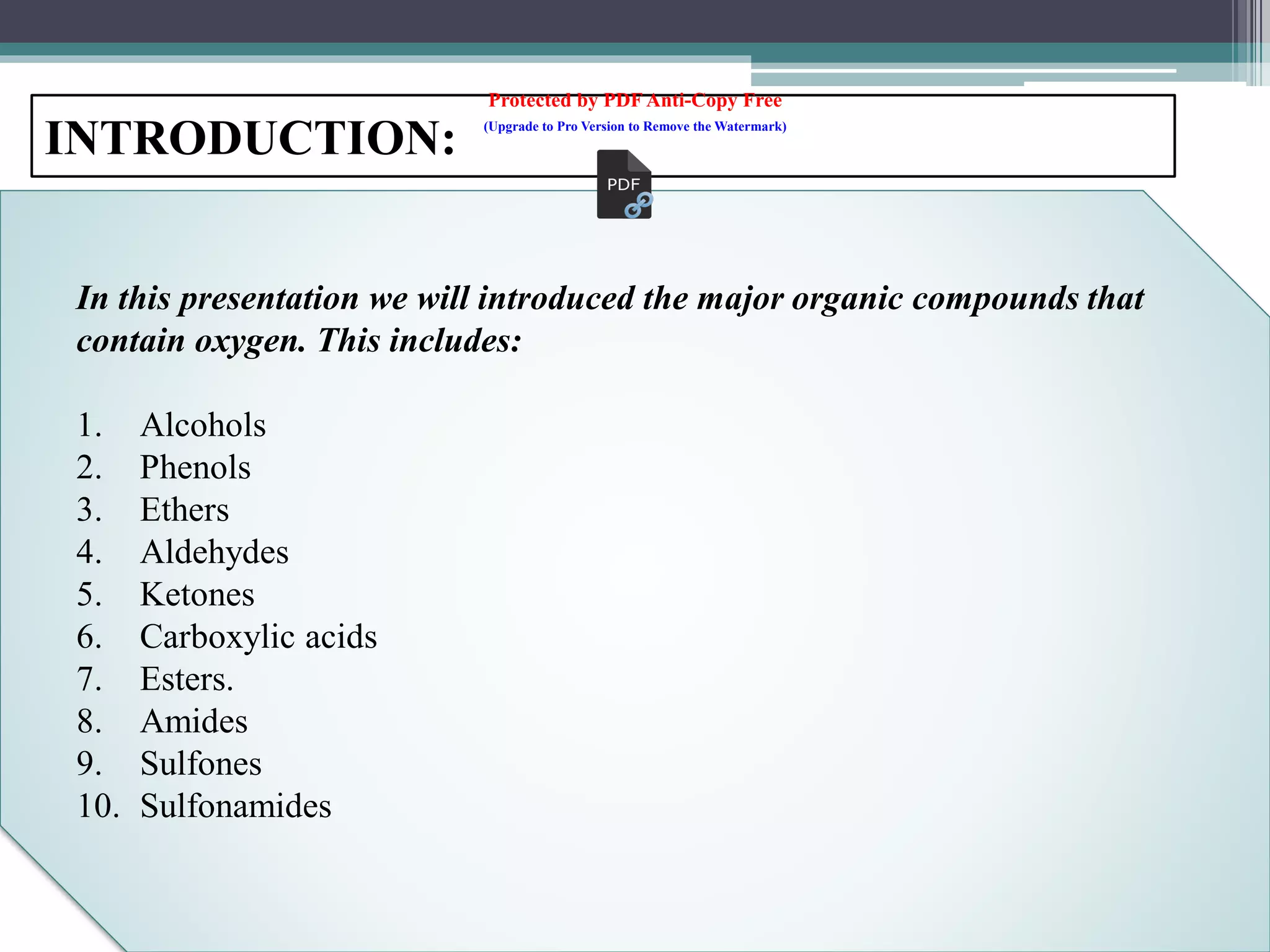 OXYGEN CONTAINING COMPOUNDS | PDF