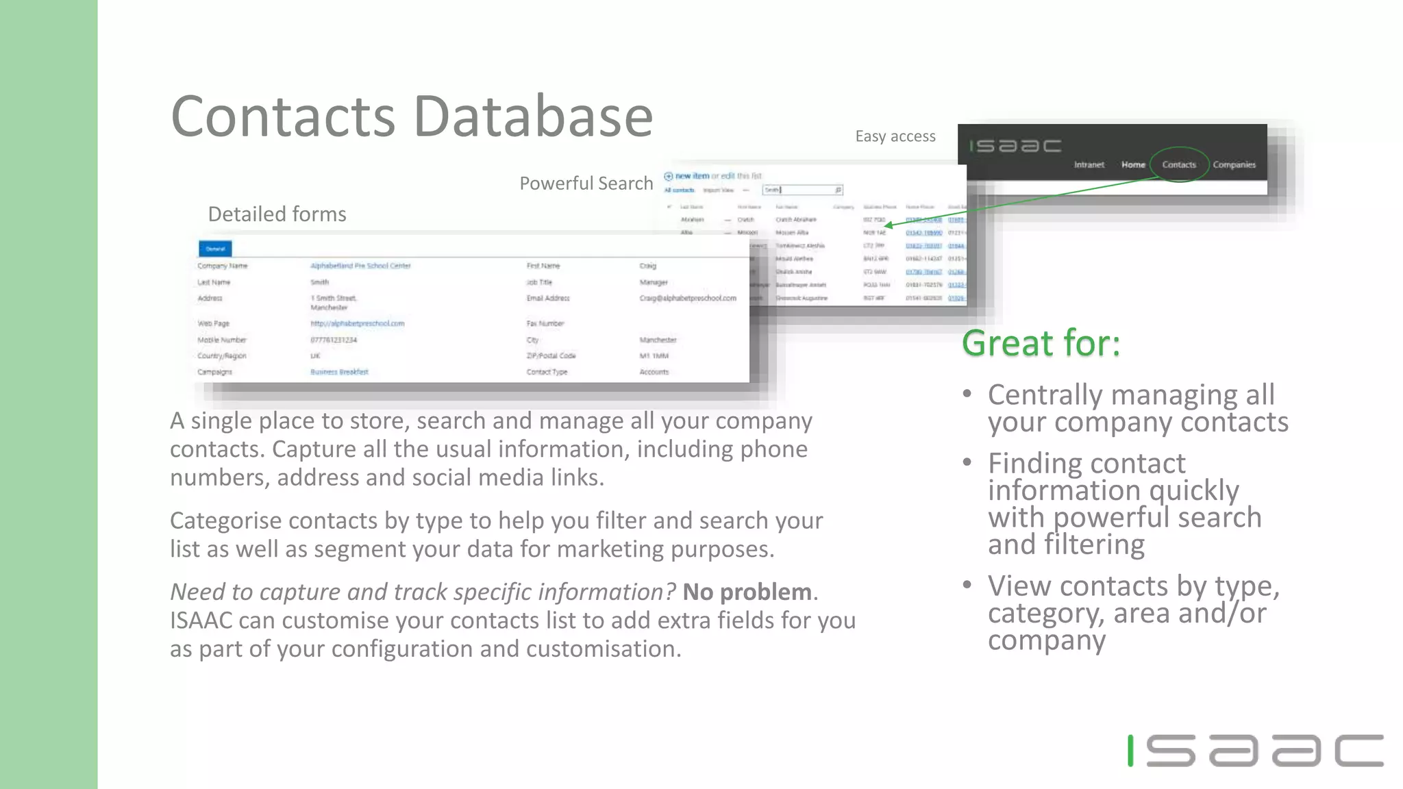 Collaborative CRM Solution for Office 365 - Oxygen from ISAAC | PPT