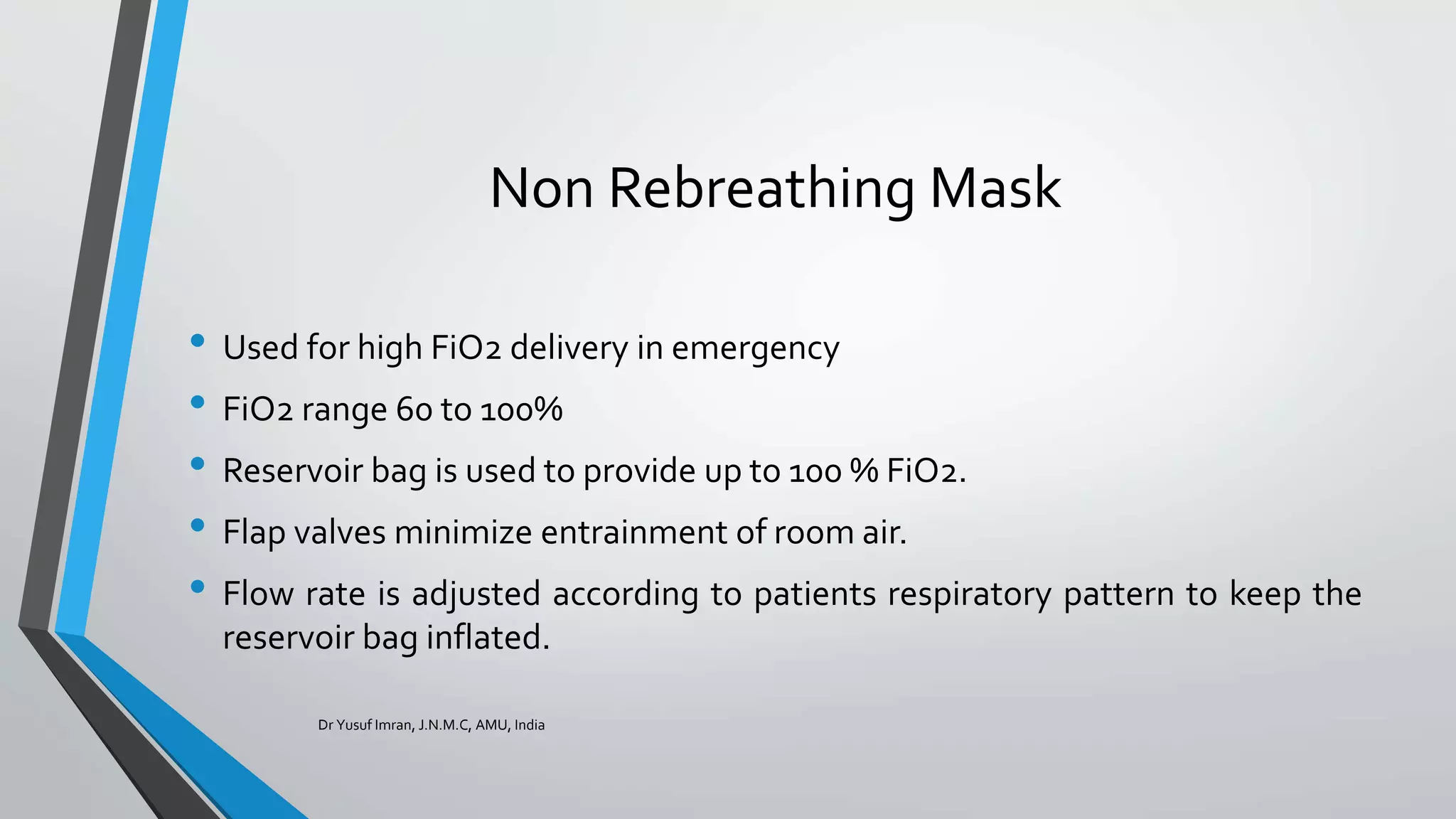 Oxygen delivery devices | PPTX