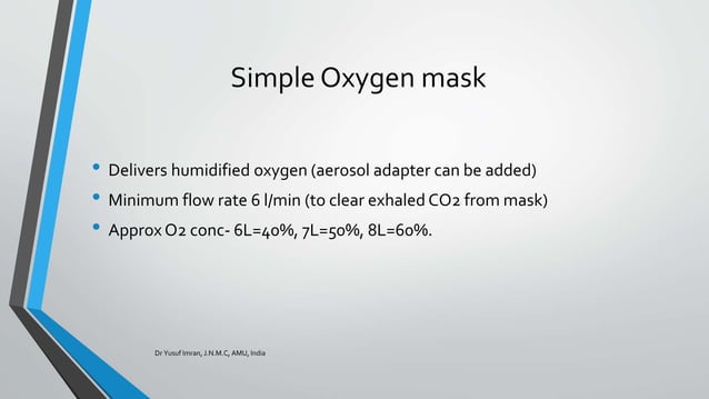 Oxygen delivery devices | PPTX | Lung and Respiratory Health | Diseases ...