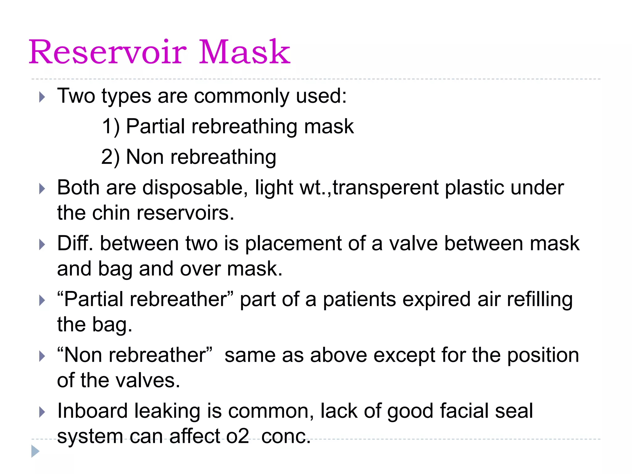 Oxygen delivery devices | PPTX