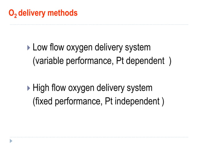 Oxygen delivery devices | PPTX | Ear, Nose and Throat Conditions ...