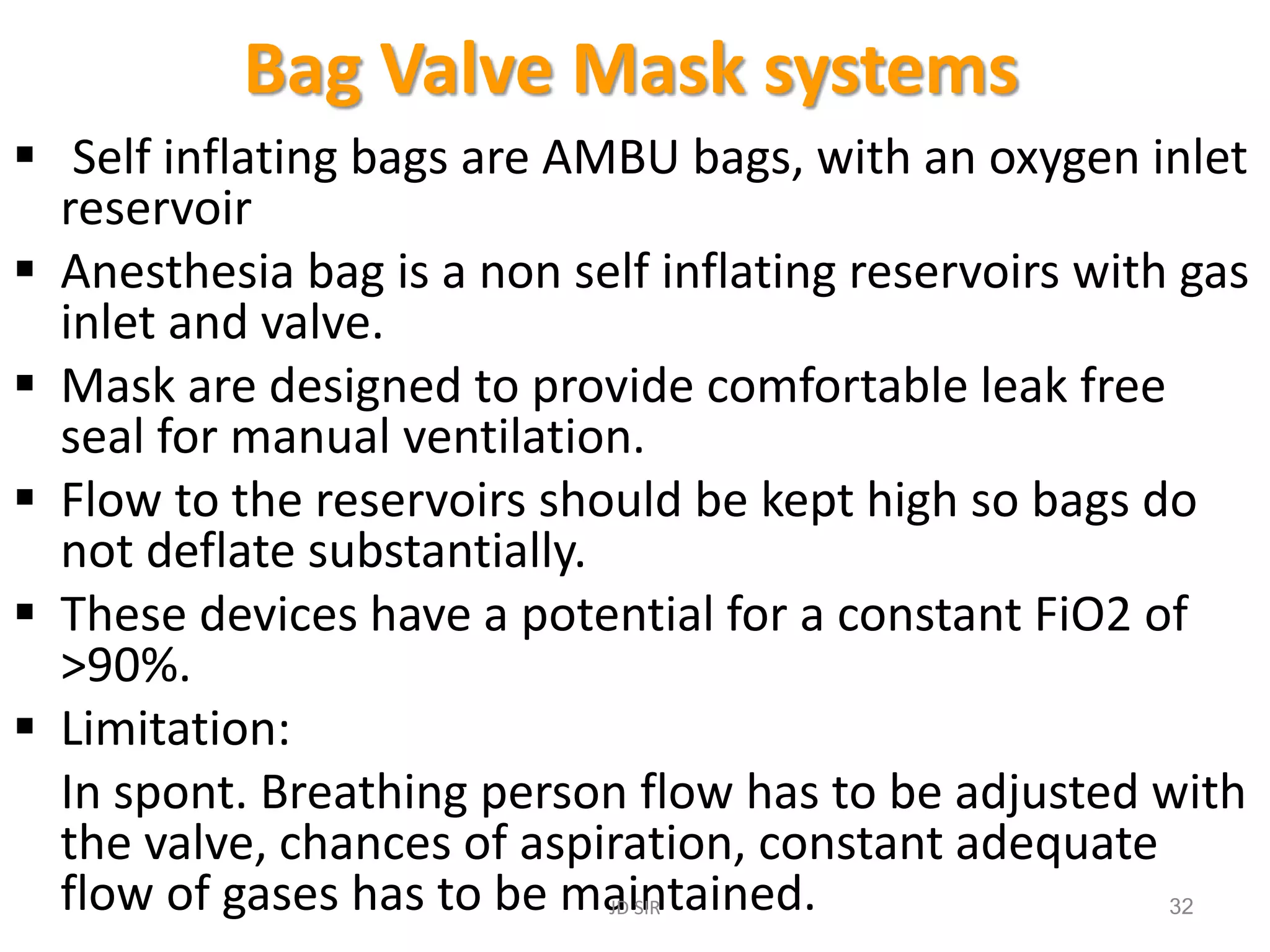 Oxygen delivery instrument and devices | PPTX