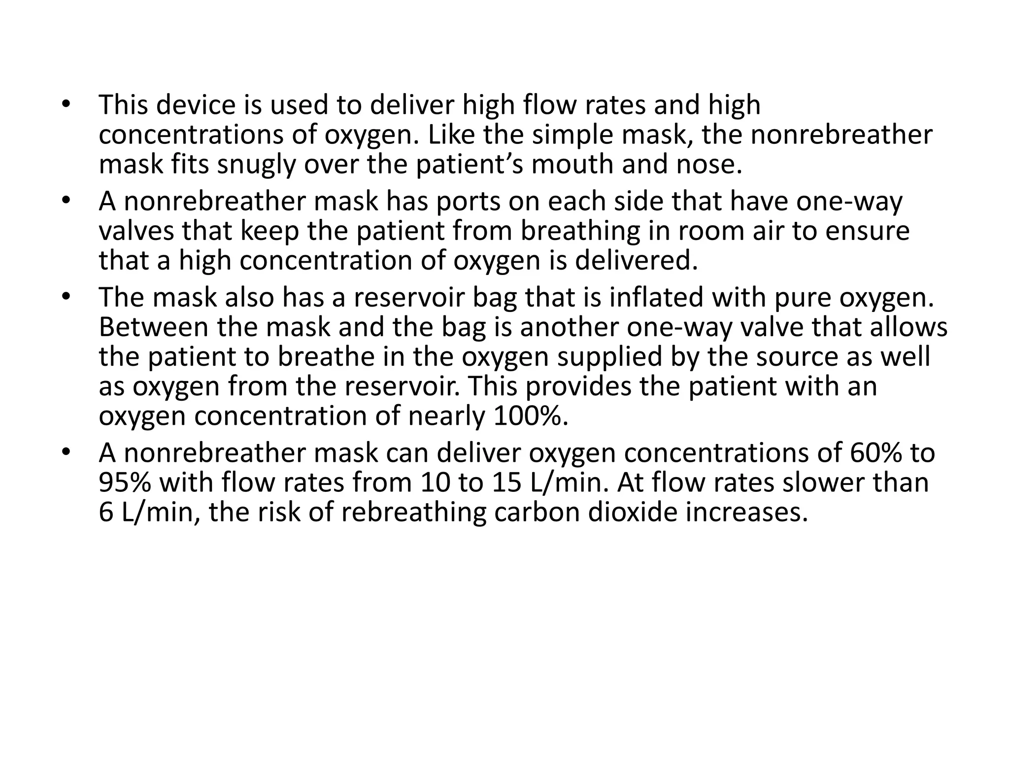 Oxygen delivery system | PPTX